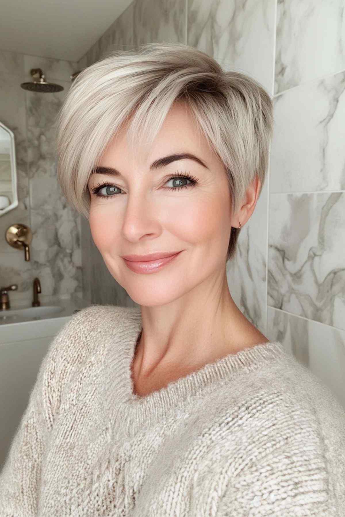 Coupe Pixie pour femmes de plus de 50 ans : découvrez 27 inspirations